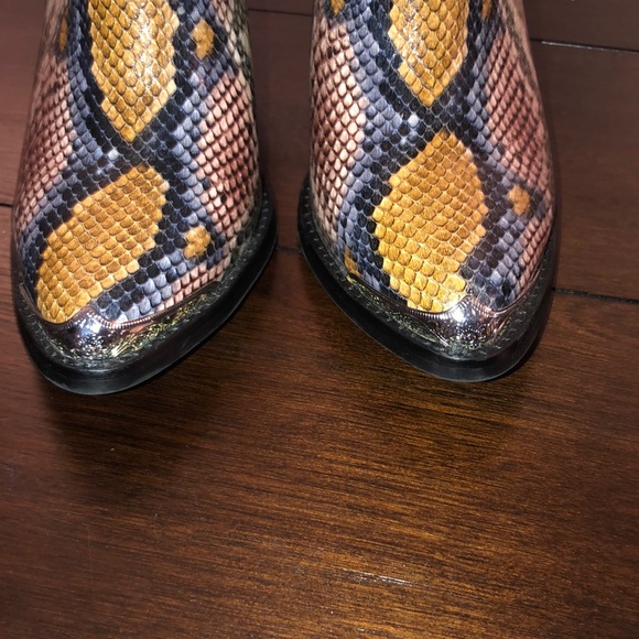Jeffrey Campbell | Shoes | Snake Skinned Open Side Booties Never Worn ...